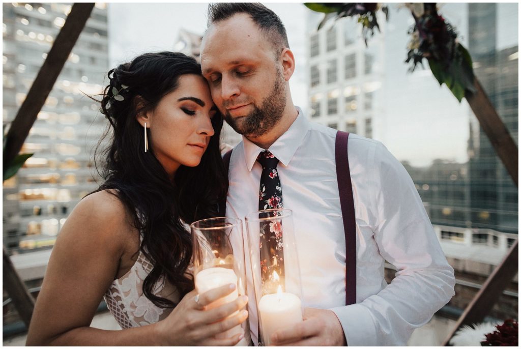 Zach + Katie | Rooftop Elopement | The Clift Building, Salt Lake City ...